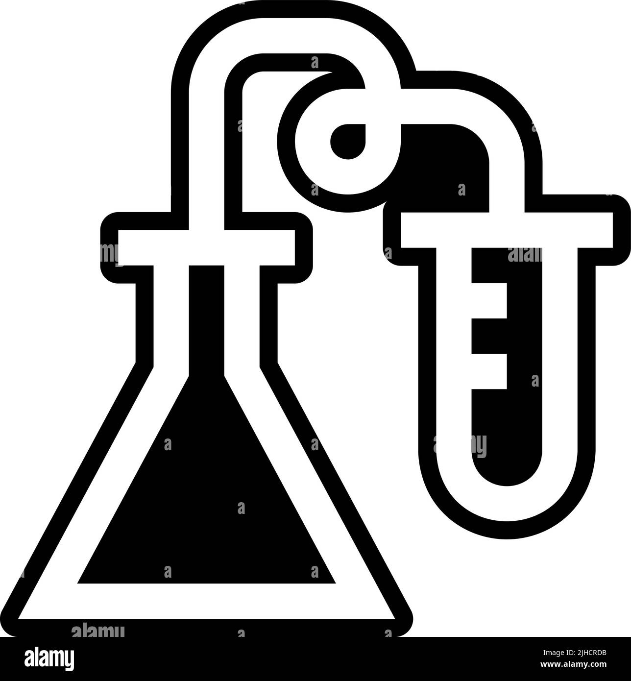 Laboratory testing analyzing liquid Stock Vector Images - Alamy