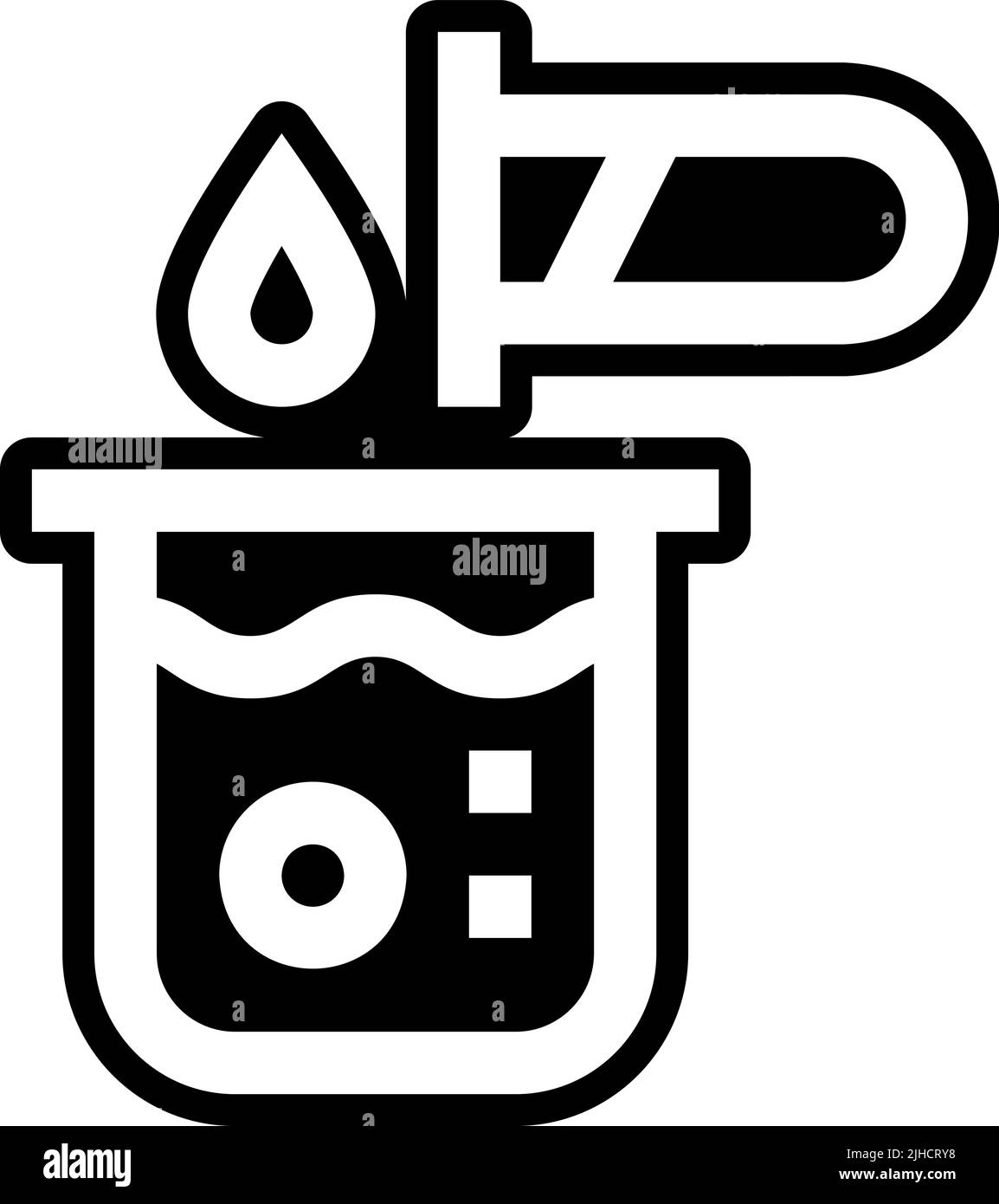 Chemical reaction scientific experiment Black and White Stock Photos ...