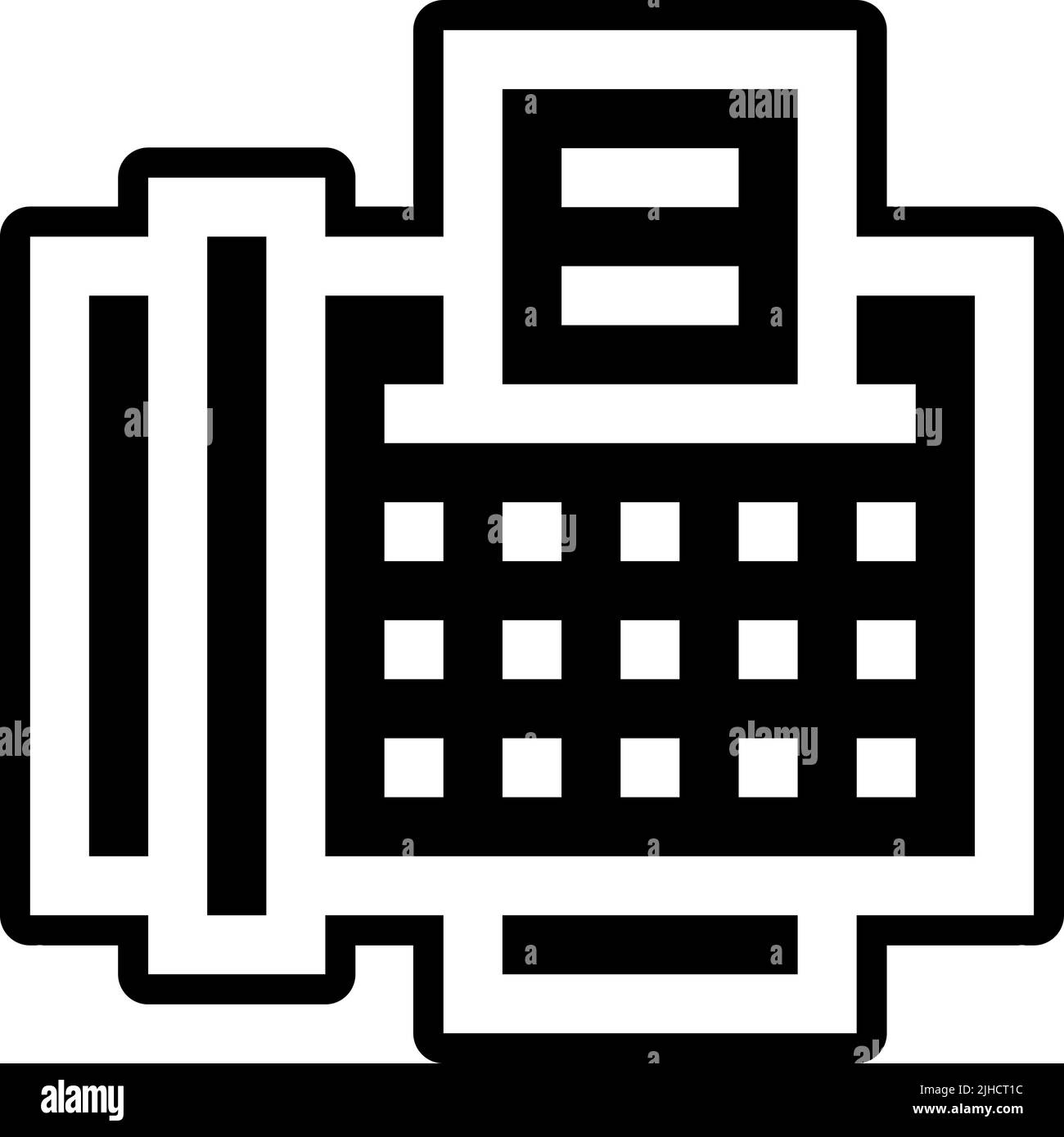 Fax machine buttons Black and White Stock Photos & Images - Alamy