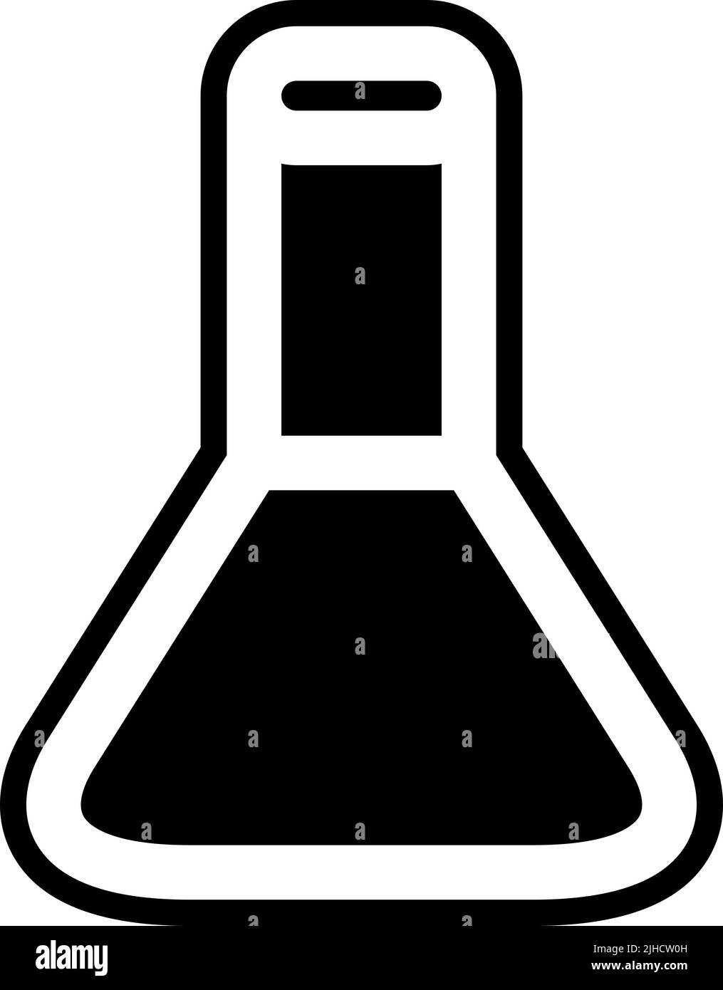 Chemical flask with globe Stock Vector Images - Alamy