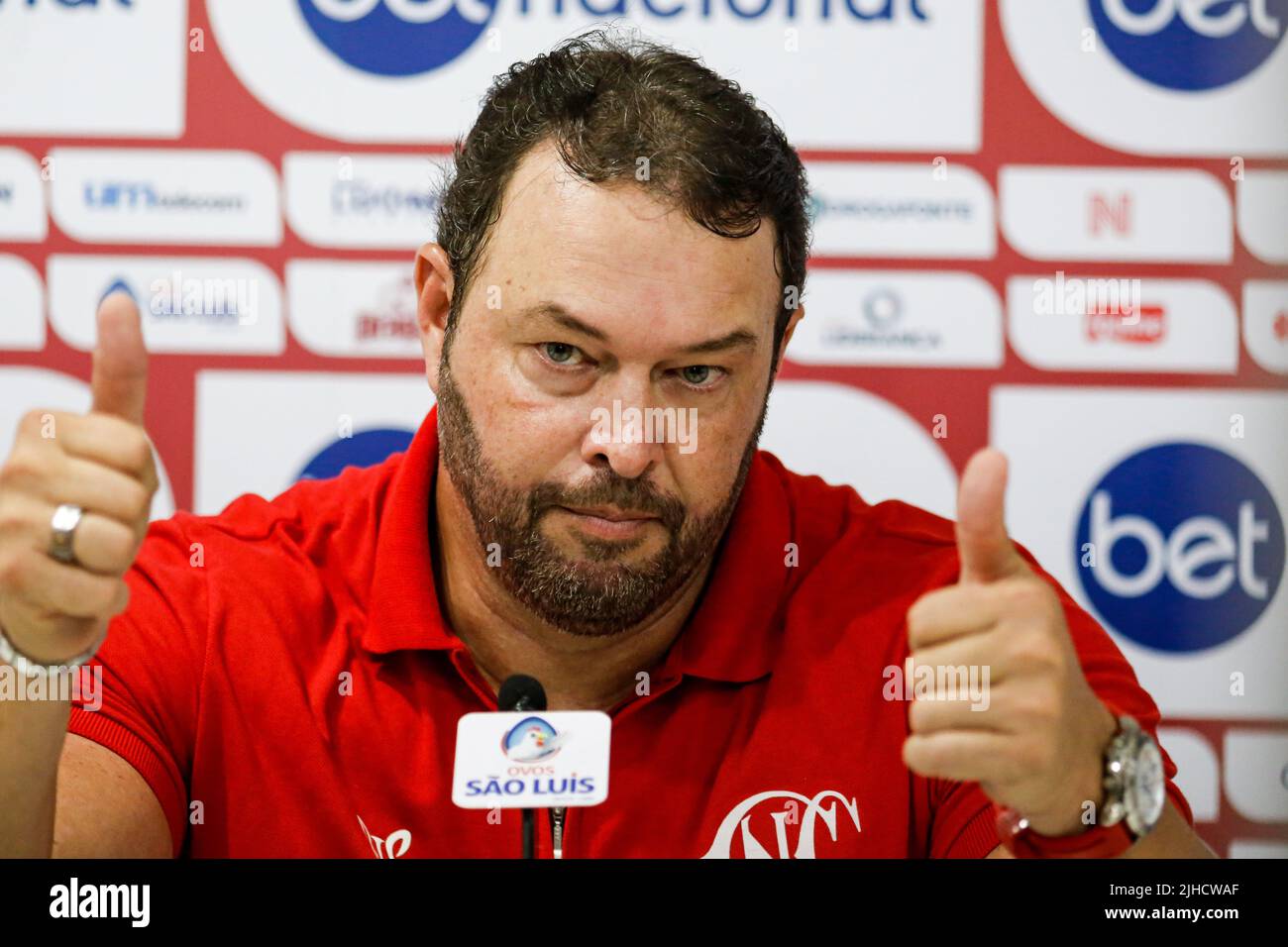 PE - Recife - 07/17/2022 - BRAZILIAN B 2022, NAUTICO X CHAPECOENSE - Roberto Fernandes coach of ...