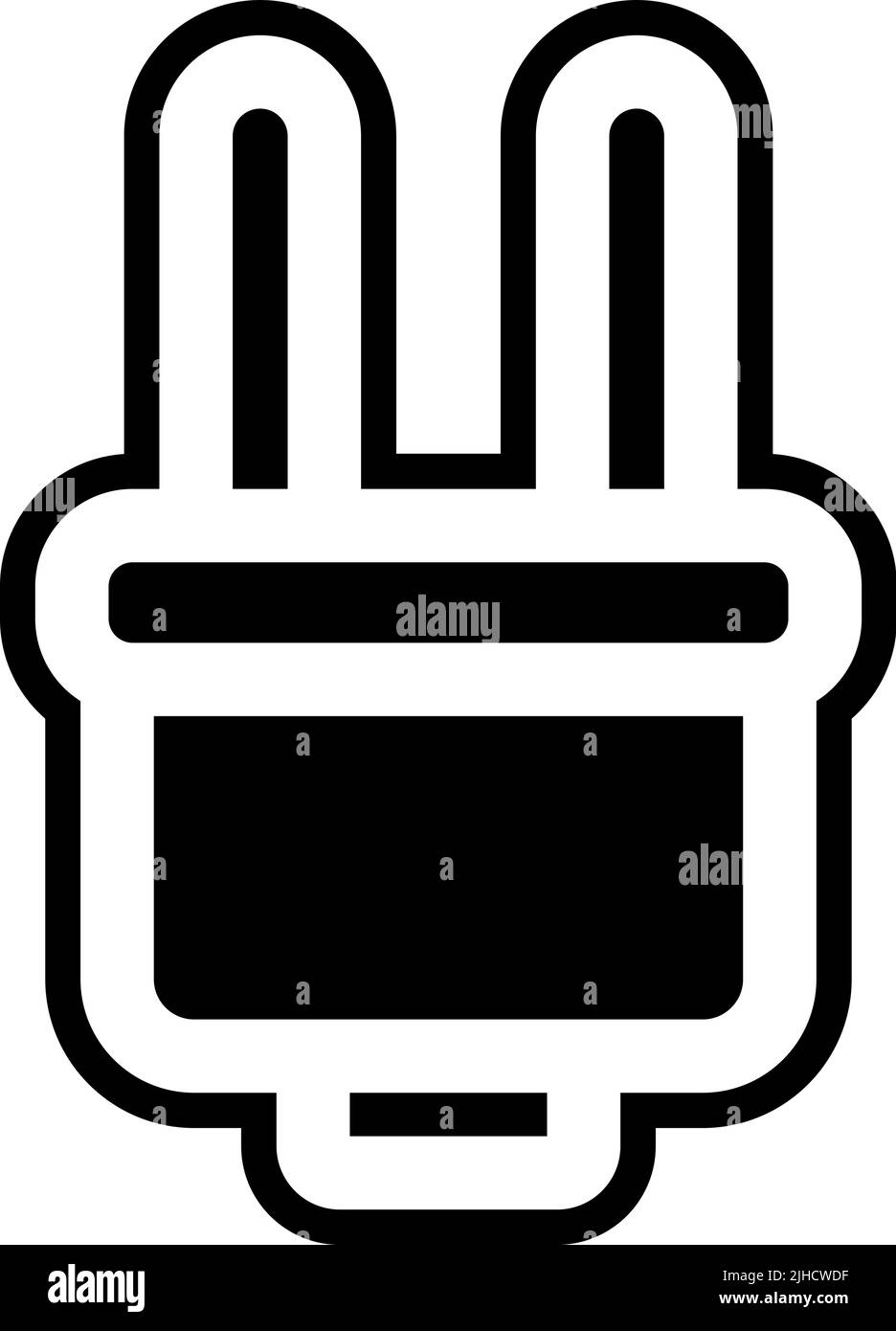 Vector ev plug concept Black and White Stock Photos & Images - Alamy