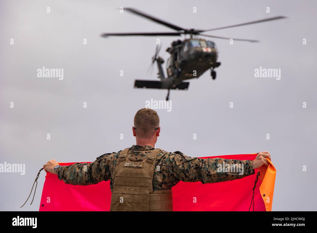 PEARL HARBOR (July 14, 2022) U.S. Marine Corps 1st Lt. Nolan Ebert, a ...
