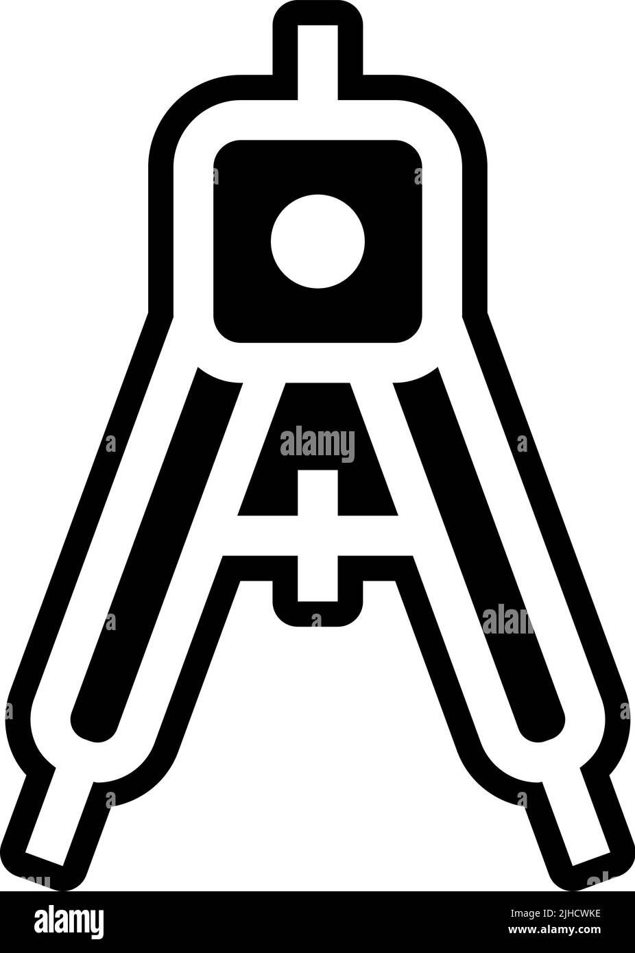 Architect architecture compass construction Black and White Stock ...