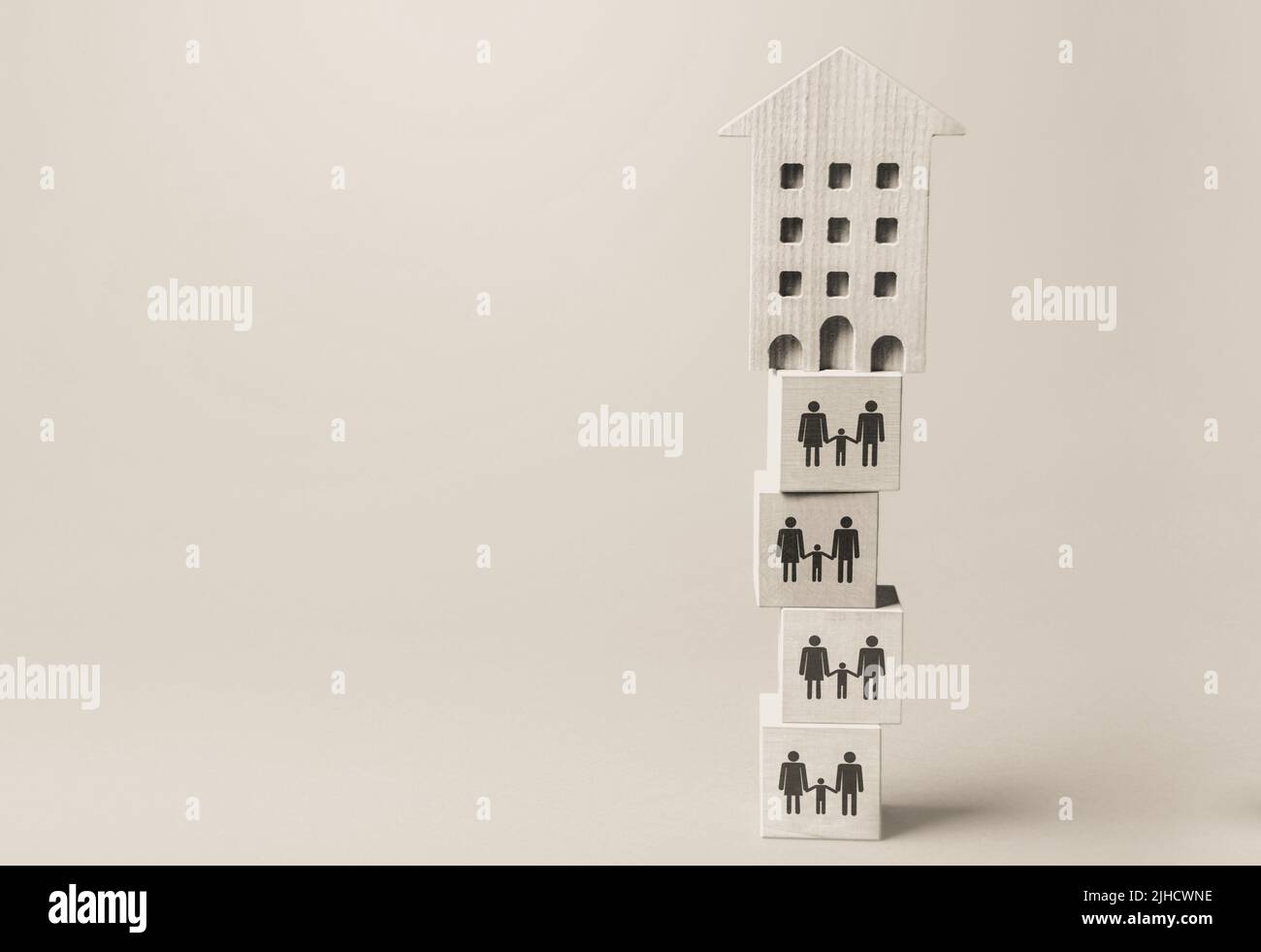 Residential building capacity. Construction of housing for families ...