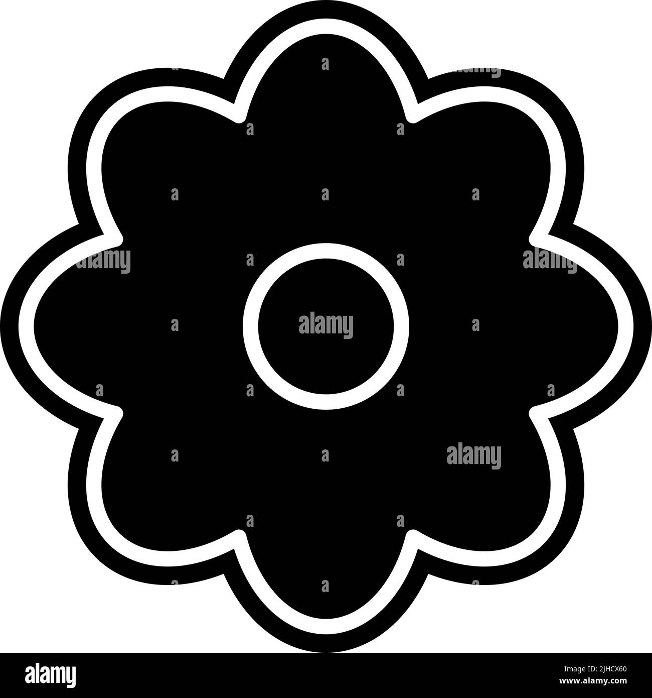 Flower flower outline Stock Vector Image & Art - Alamy