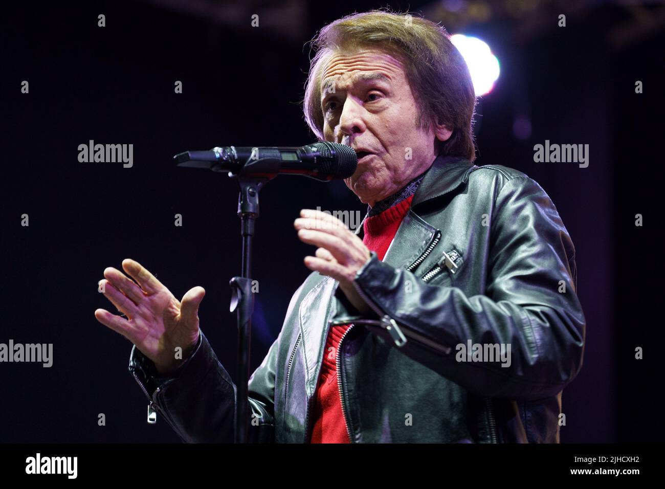Spanish, singer, Raphael, a meeting with fans at Cultural center ...