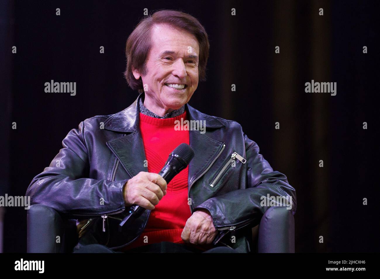 Spanish, singer, Raphael, a meeting with fans at Cultural center ...