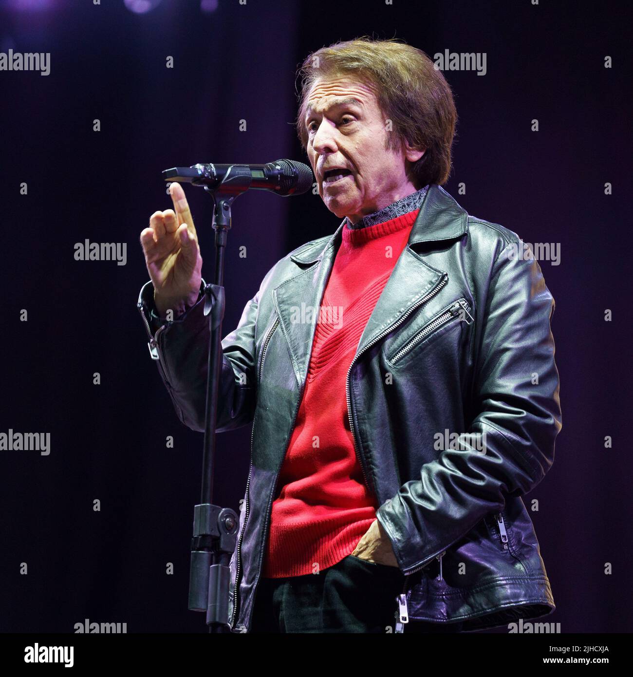 Spanish, singer, Raphael, a meeting with fans at Cultural center ...