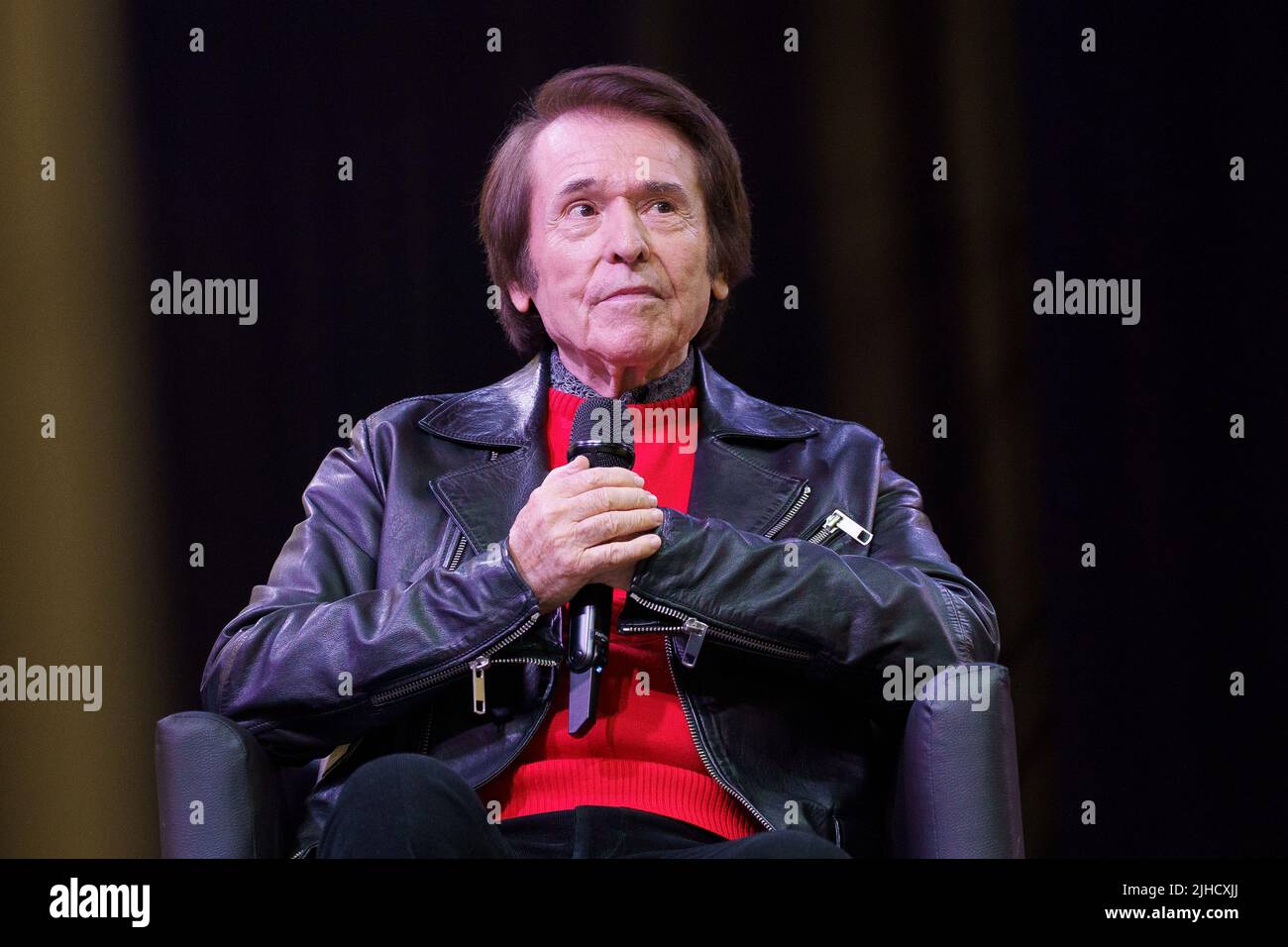 Spanish, singer, Raphael, a meeting with fans at Cultural center ...