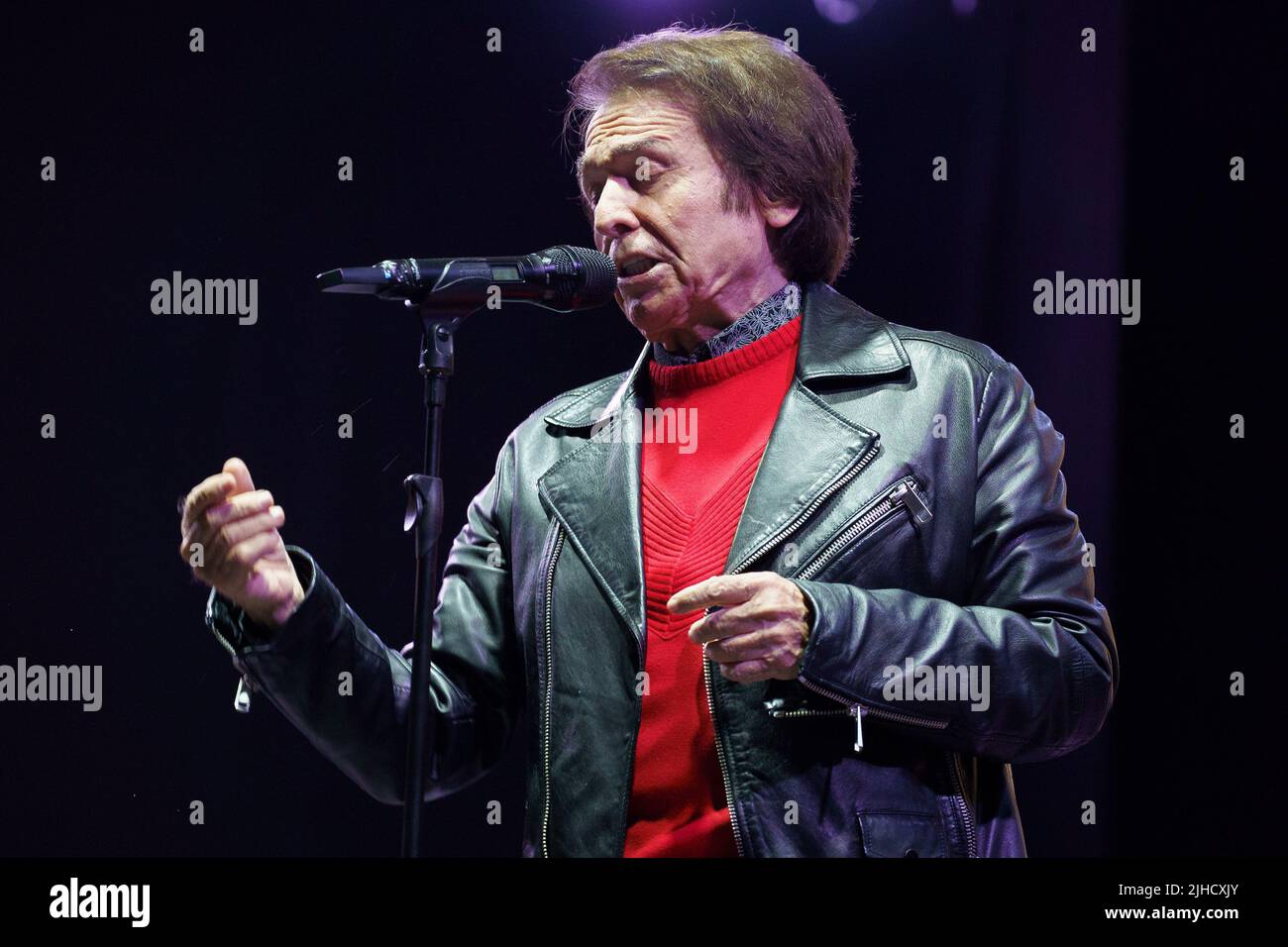 Spanish, singer, Raphael, a meeting with fans at Cultural center ...