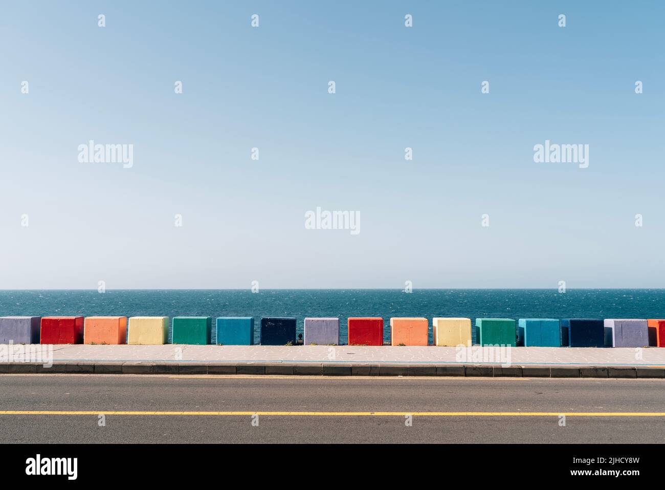 Dodu-dong Rainbow Coastal Road in Jeju Island, Korea Stock Photo - Alamy