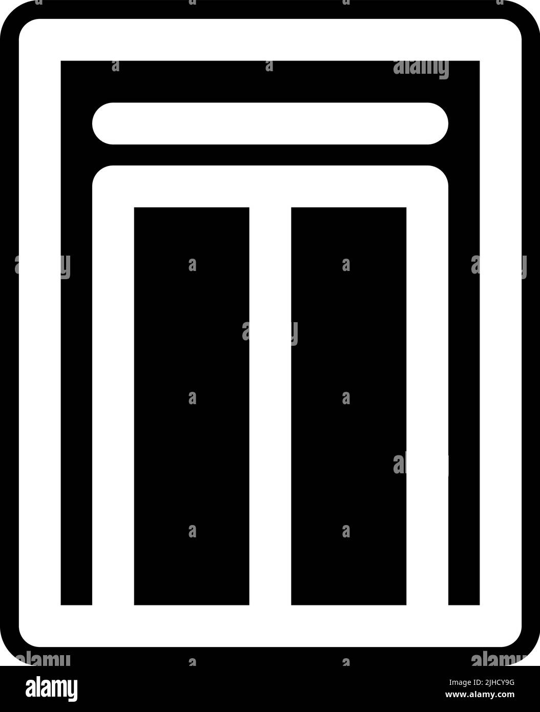 Empty modern hotel hallway Stock Vector Images - Alamy