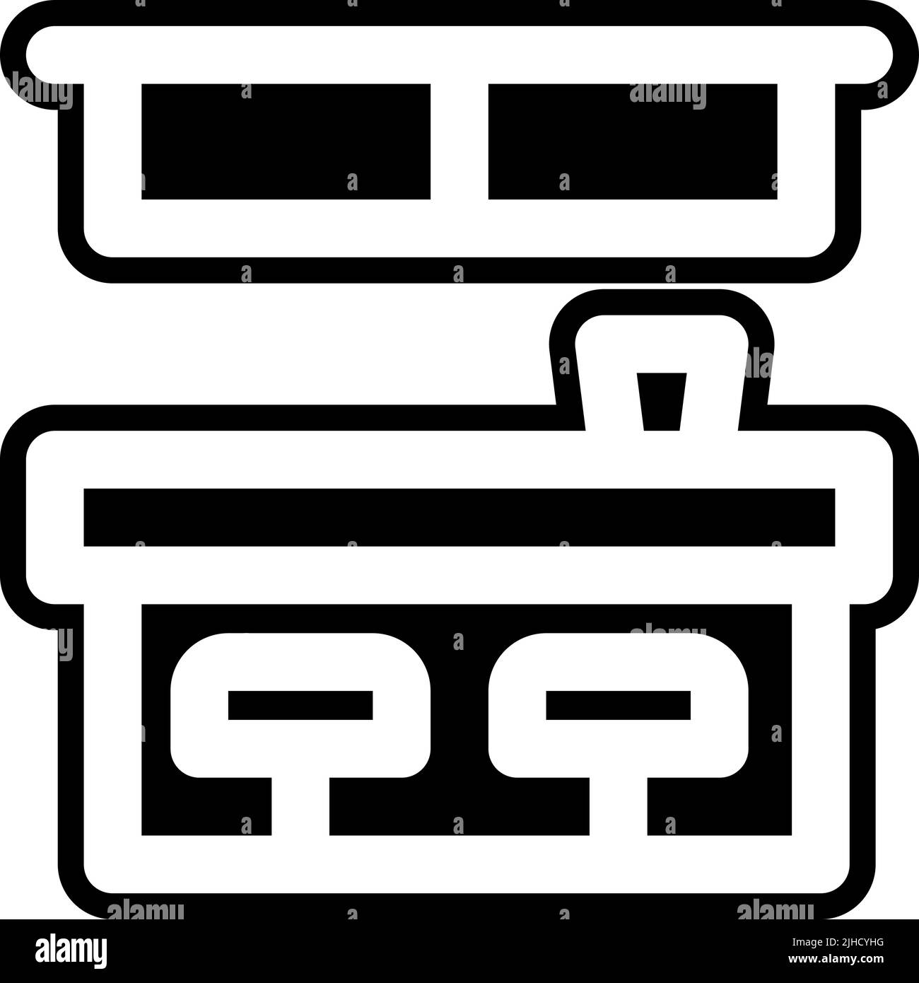 Hotel bar counter Stock Vector Image & Art - Alamy