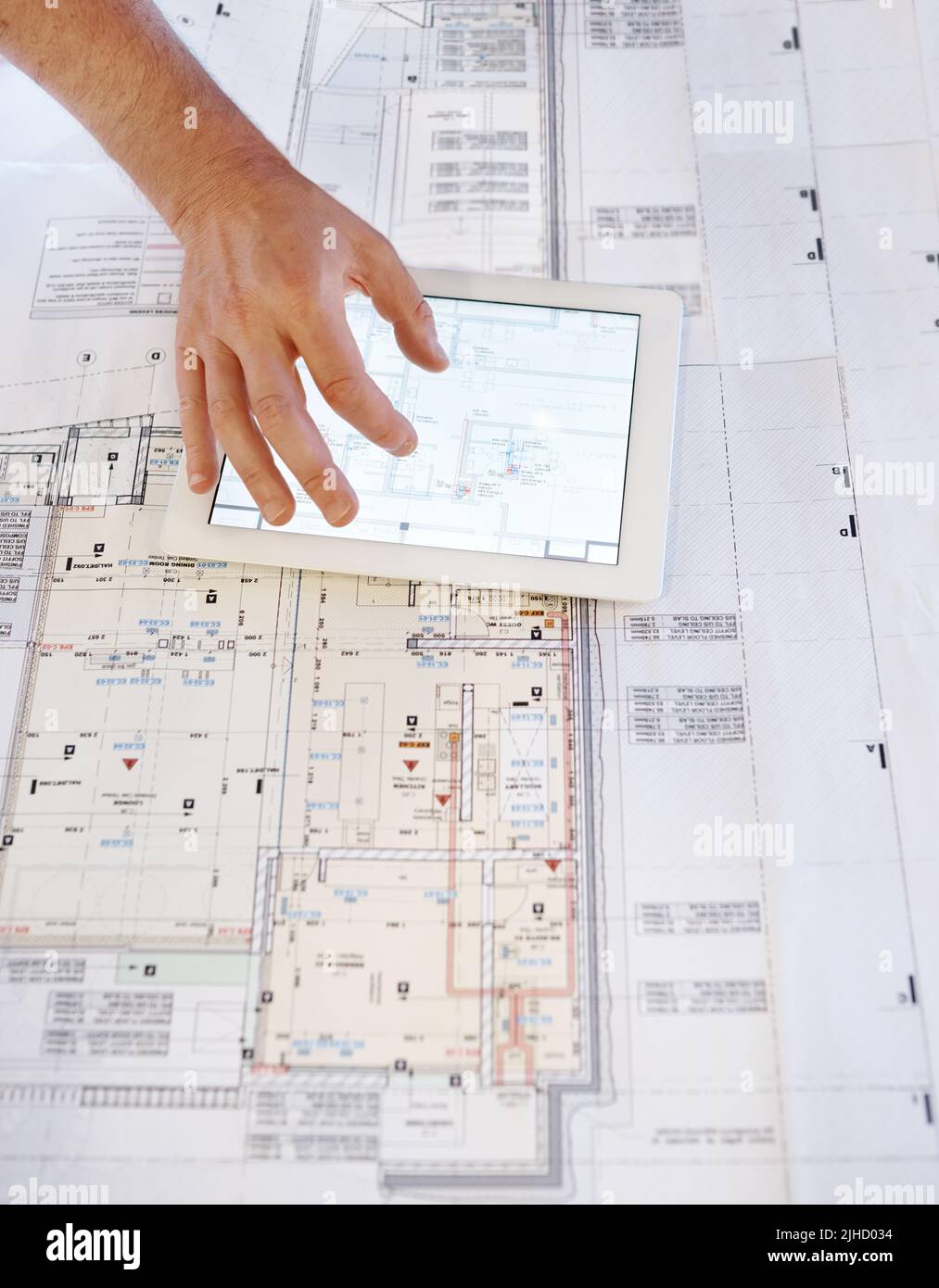 Everythings going according to plan. Closeup shot of an architect ...