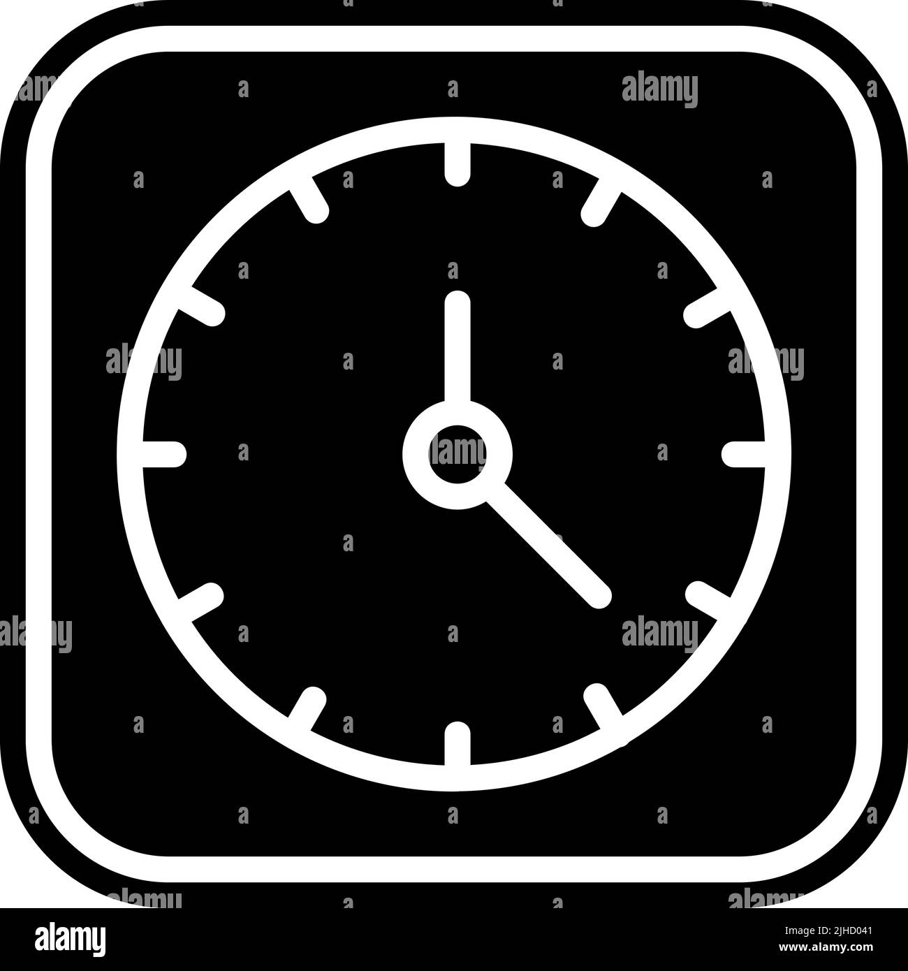 Cartoon wall clock Black and White Stock Photos & Images - Alamy