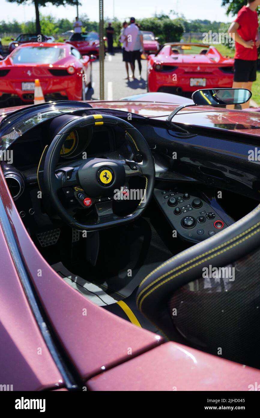 Ferrari Monza SP1 Interior Stock Photo - Alamy