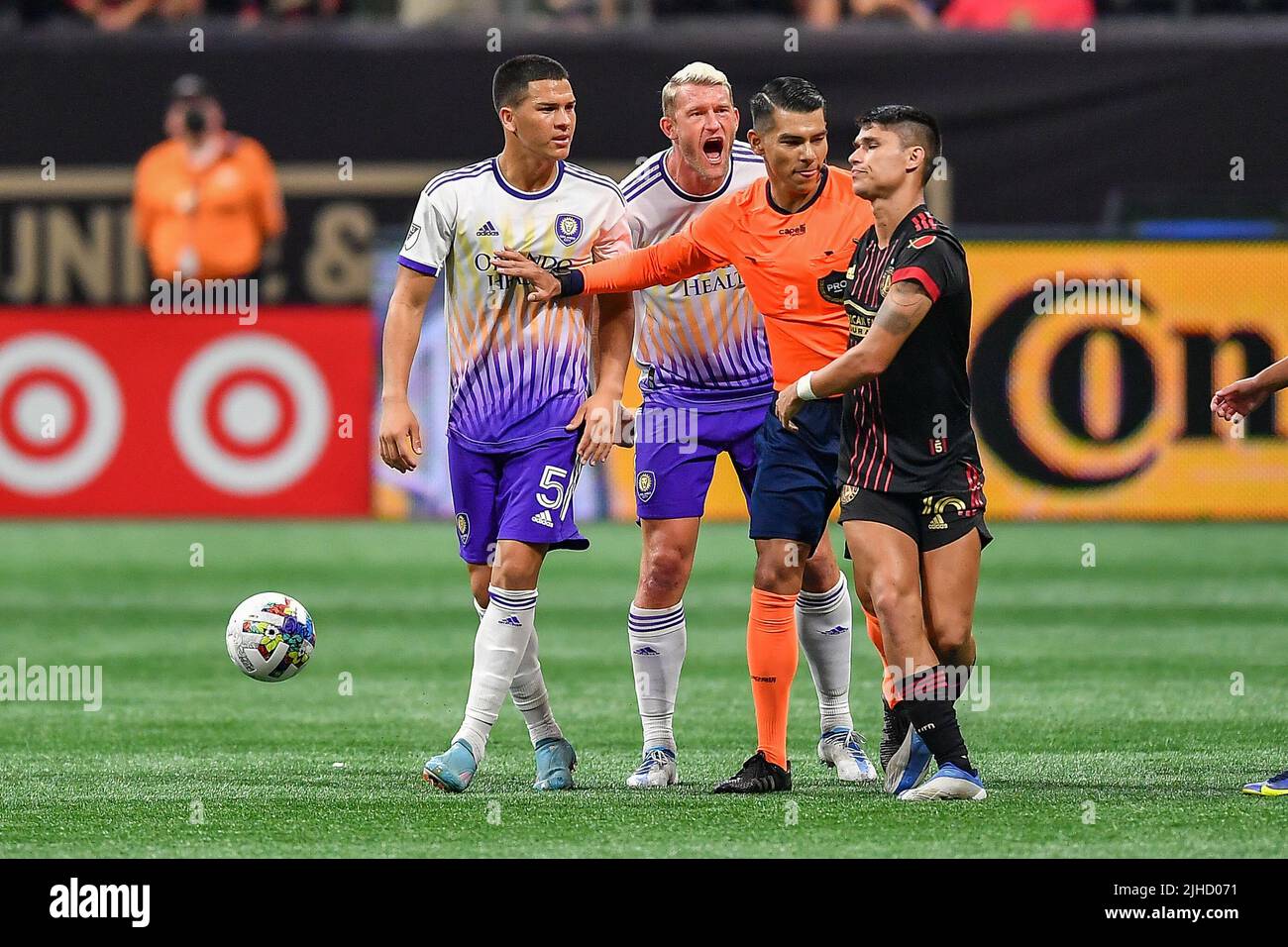 ATLANTA, GA Ã JULY 17: Orlando defender Robin Jansson (6) and ...