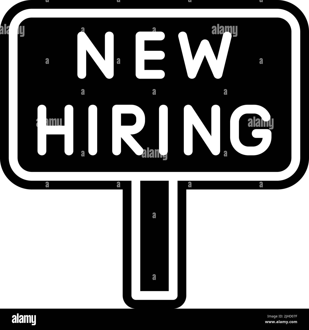 Hiring new worker flat Stock Vector Images - Alamy