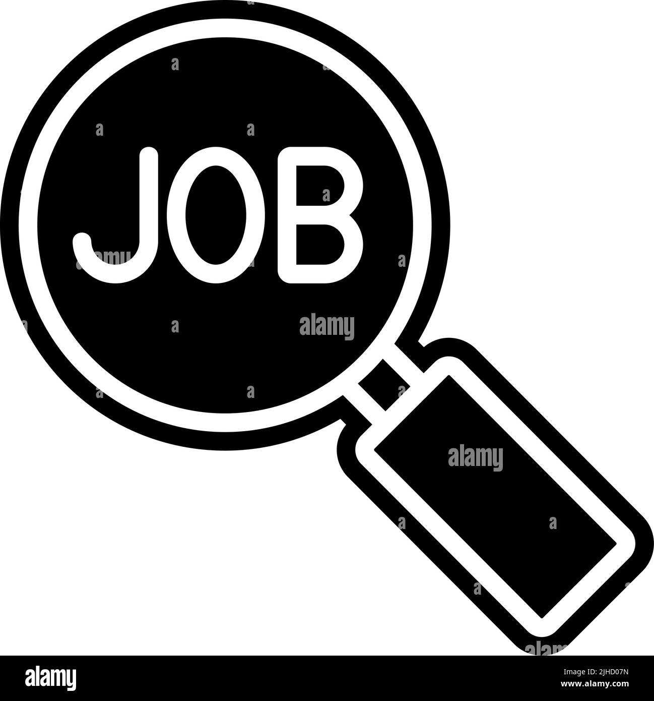 Jobs and profession magnifying glass Stock Vector Image & Art - Alamy