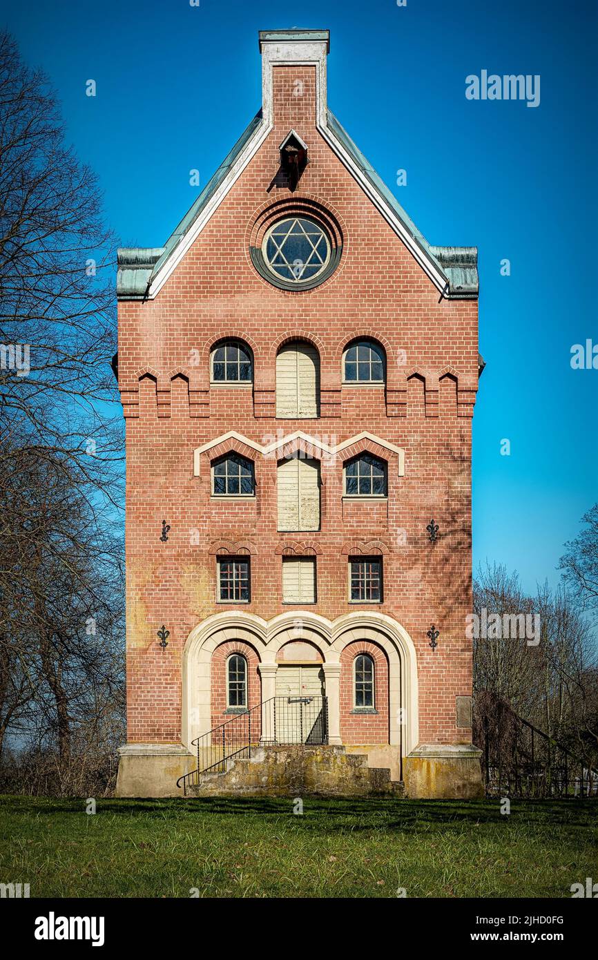 A beautiful view of Borgeby Castles Borjes Torn facade in Lomma ...