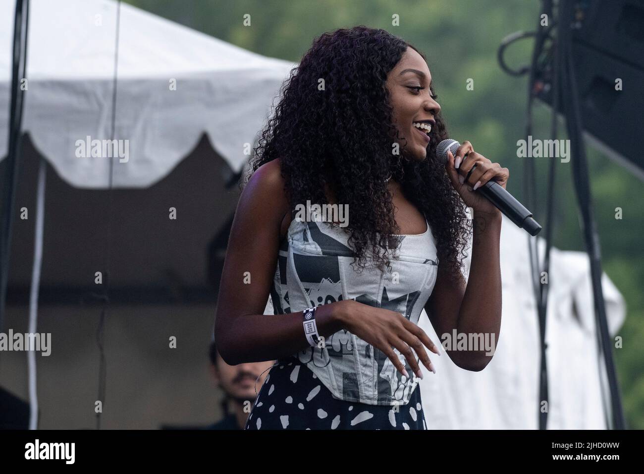 Chicago, USA. 17th July, 2022. Noname performs at Pitchfork Festival on ...