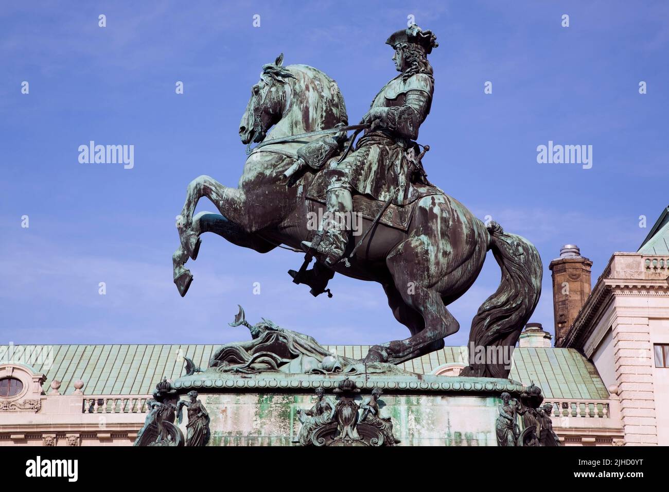 Prince Eugene of Savoy equestrian statue at the Hofburg Palace Complex ...