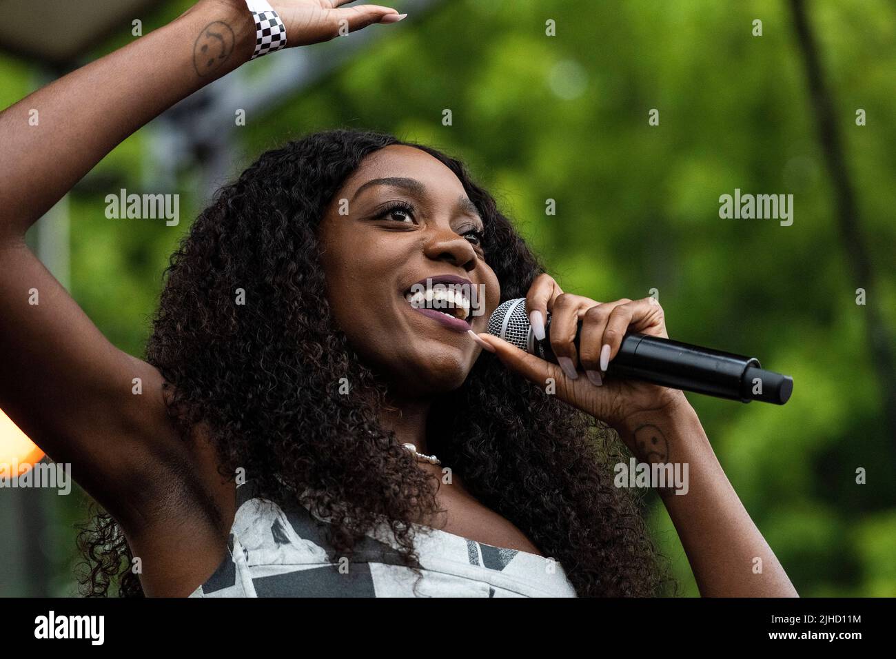 Noname performs at Pitchfork Festival on Sunday July 17, 2020 in ...