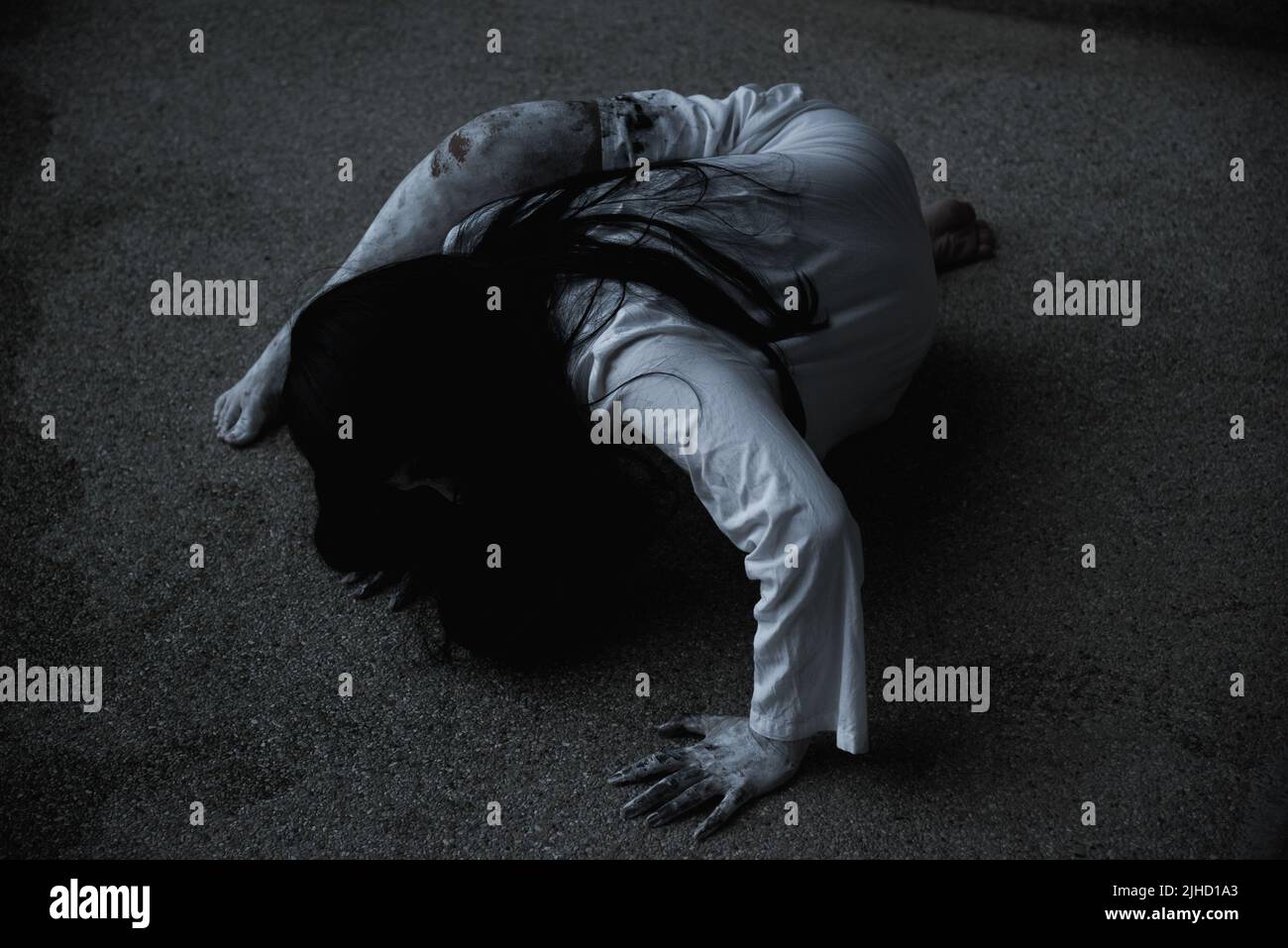 Ghost woman stairs hi-res stock photography and images - Alamy