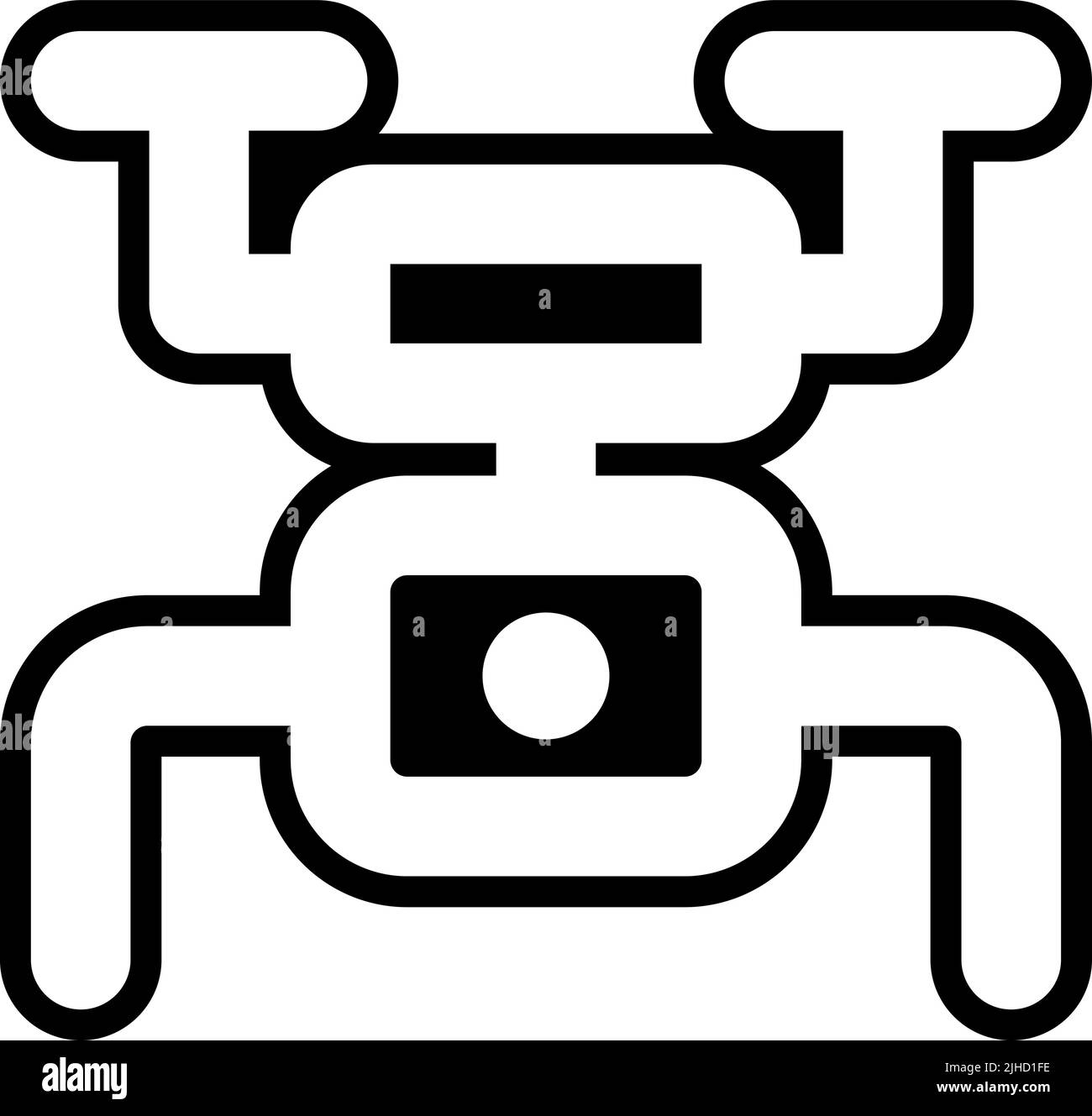 Drone icon internet button Cut Out Stock Images & Pictures - Alamy