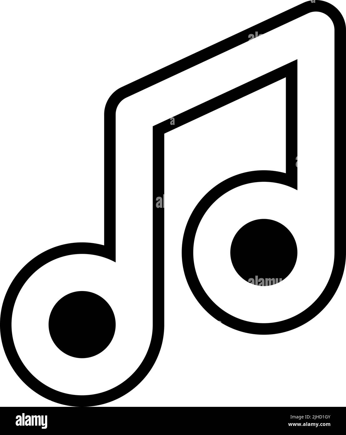 Multimedia ui music note Stock Vector Image & Art - Alamy