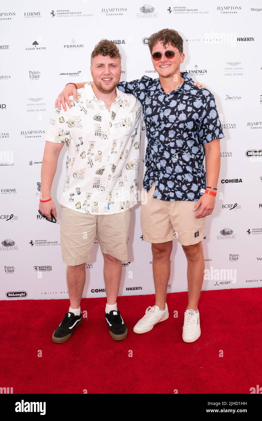 Hunter Warren and Bailey Warren attend the Hamptons Concours 2022 ...