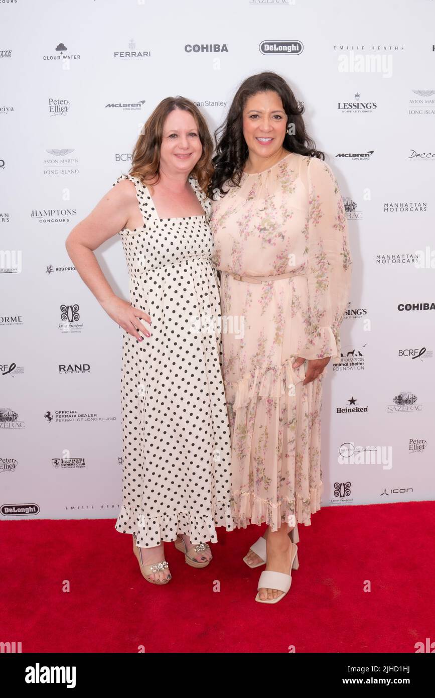 Adrienne Stern and guest attend the Hamptons Concours 2022 Celebrating ...