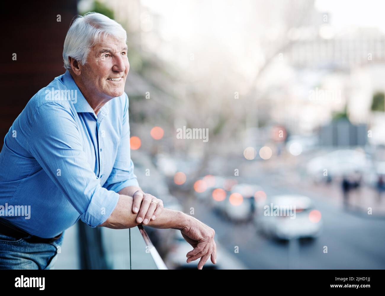 Outside for fresh air and inspiration. a senior businessman outside the ...