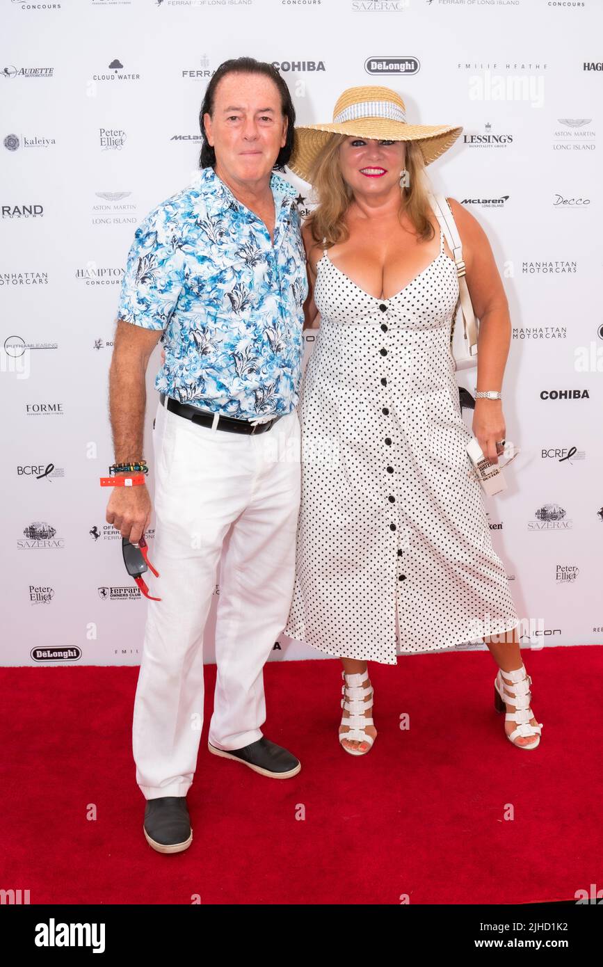 Paul Anthony and Joan Macri attend the Hamptons Concours 2022 ...