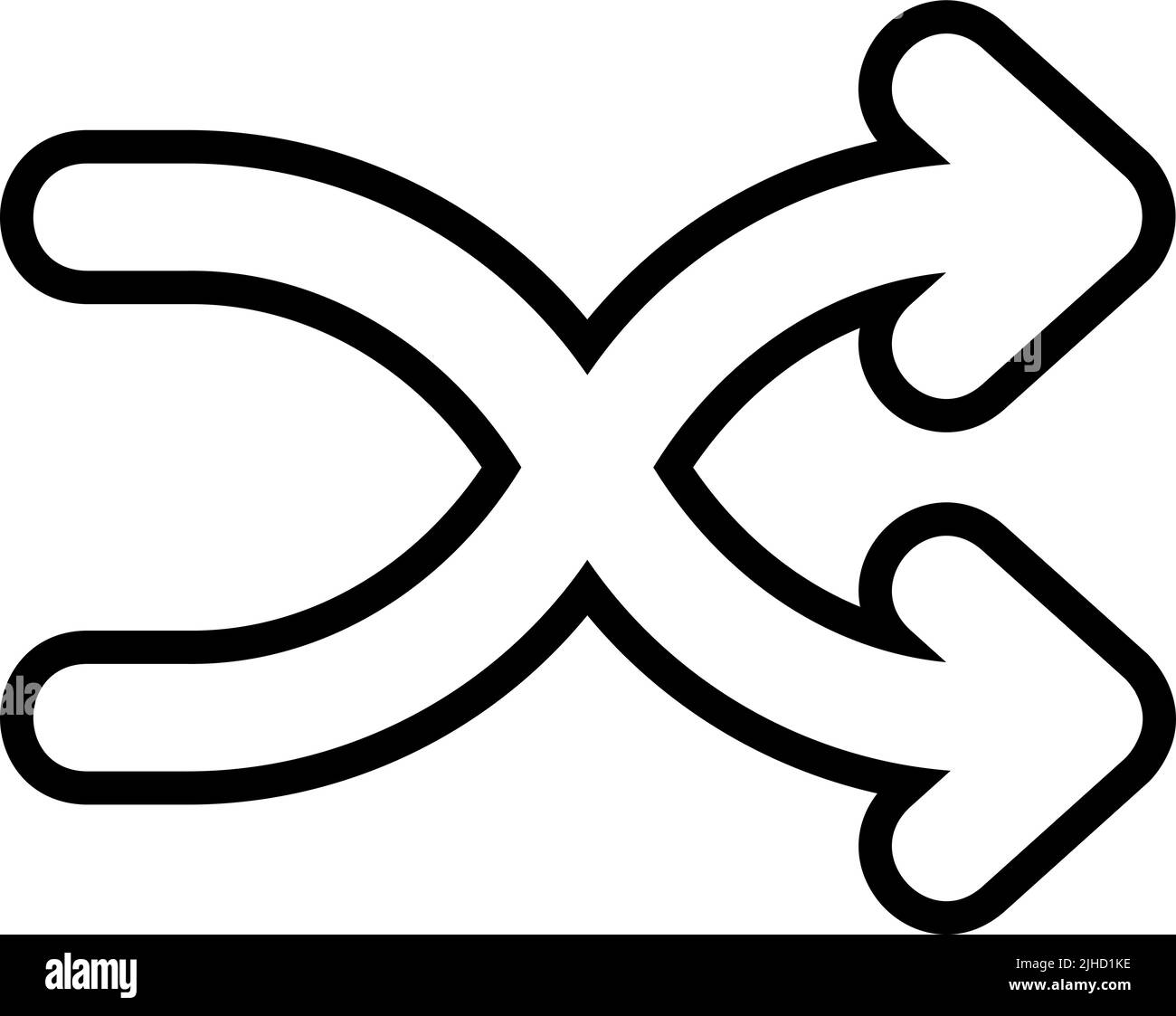 Shuffle playback Stock Vector Images - Alamy