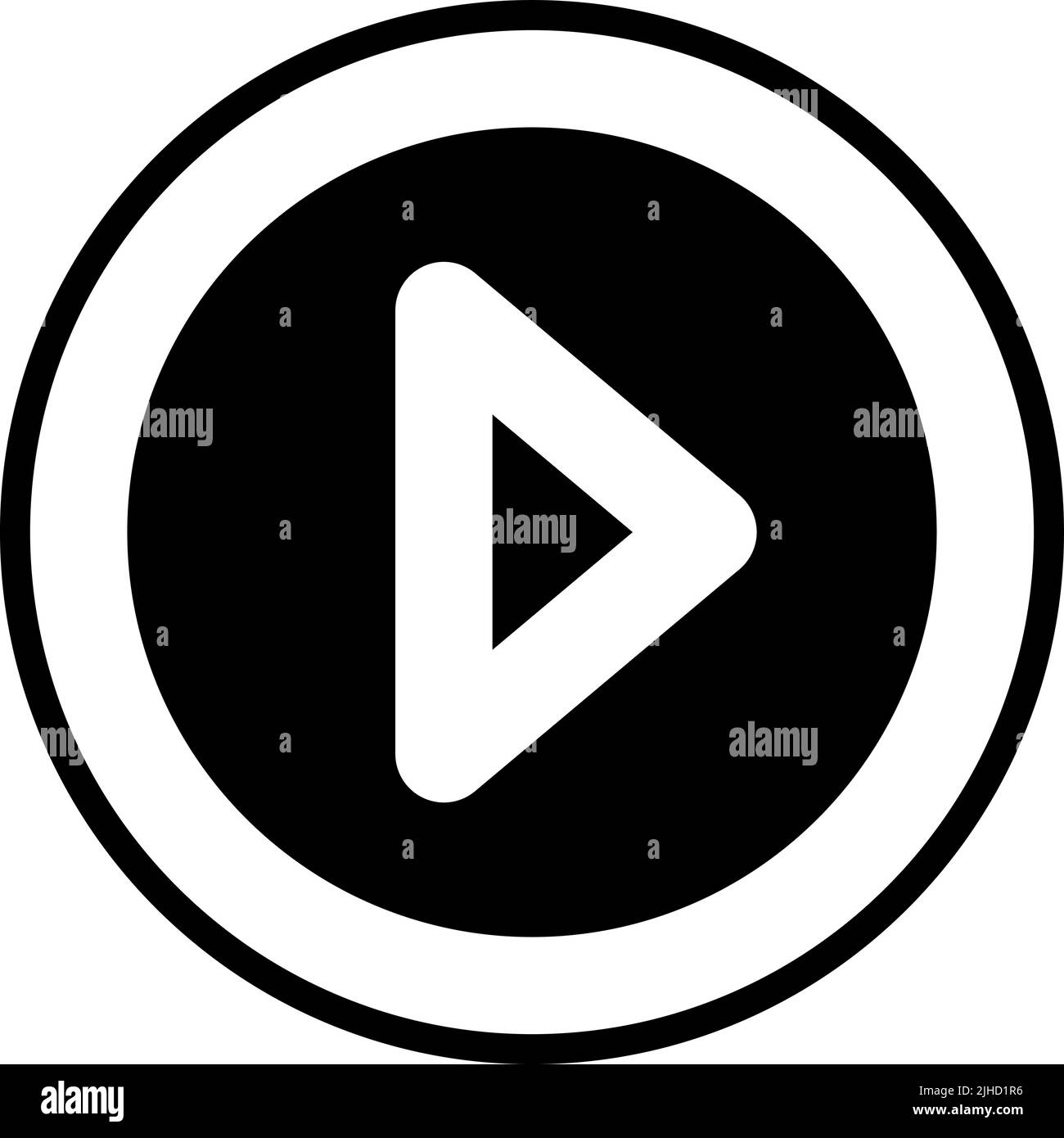 Multimedia ui play button Stock Vector Image & Art - Alamy