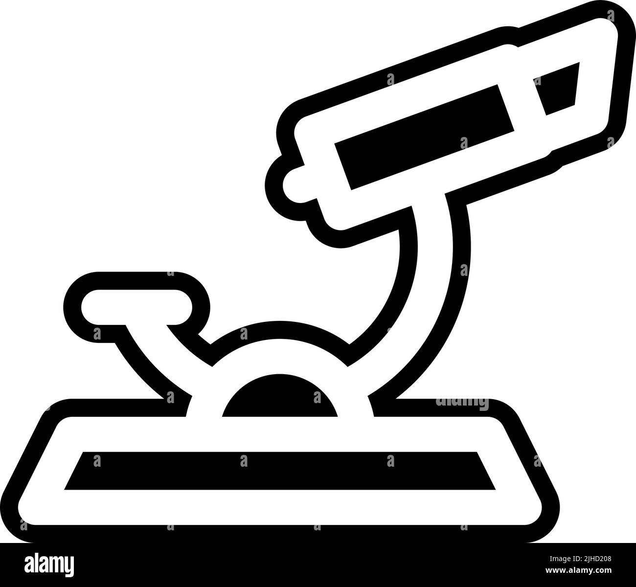 Nuclear energy microscope Stock Vector Images - Alamy