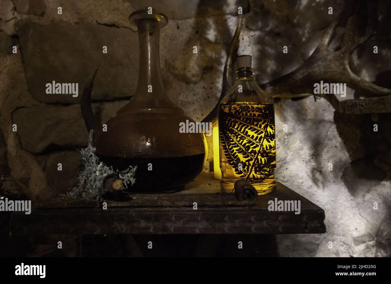 Detail of witchcraft and black magic, superstition Stock Photo - Alamy