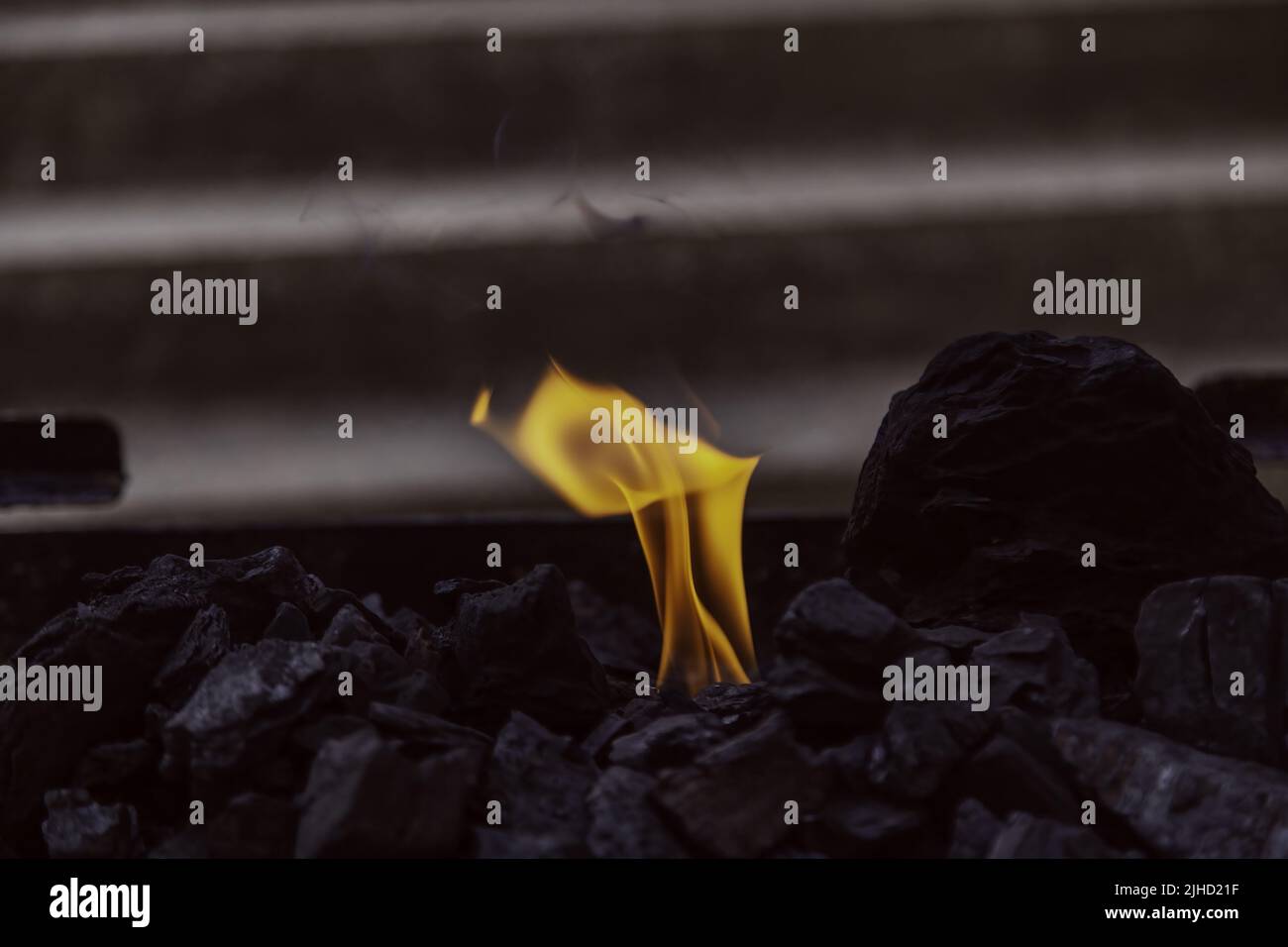 Detail of burning coal with fire, heat and flame Stock Photo - Alamy
