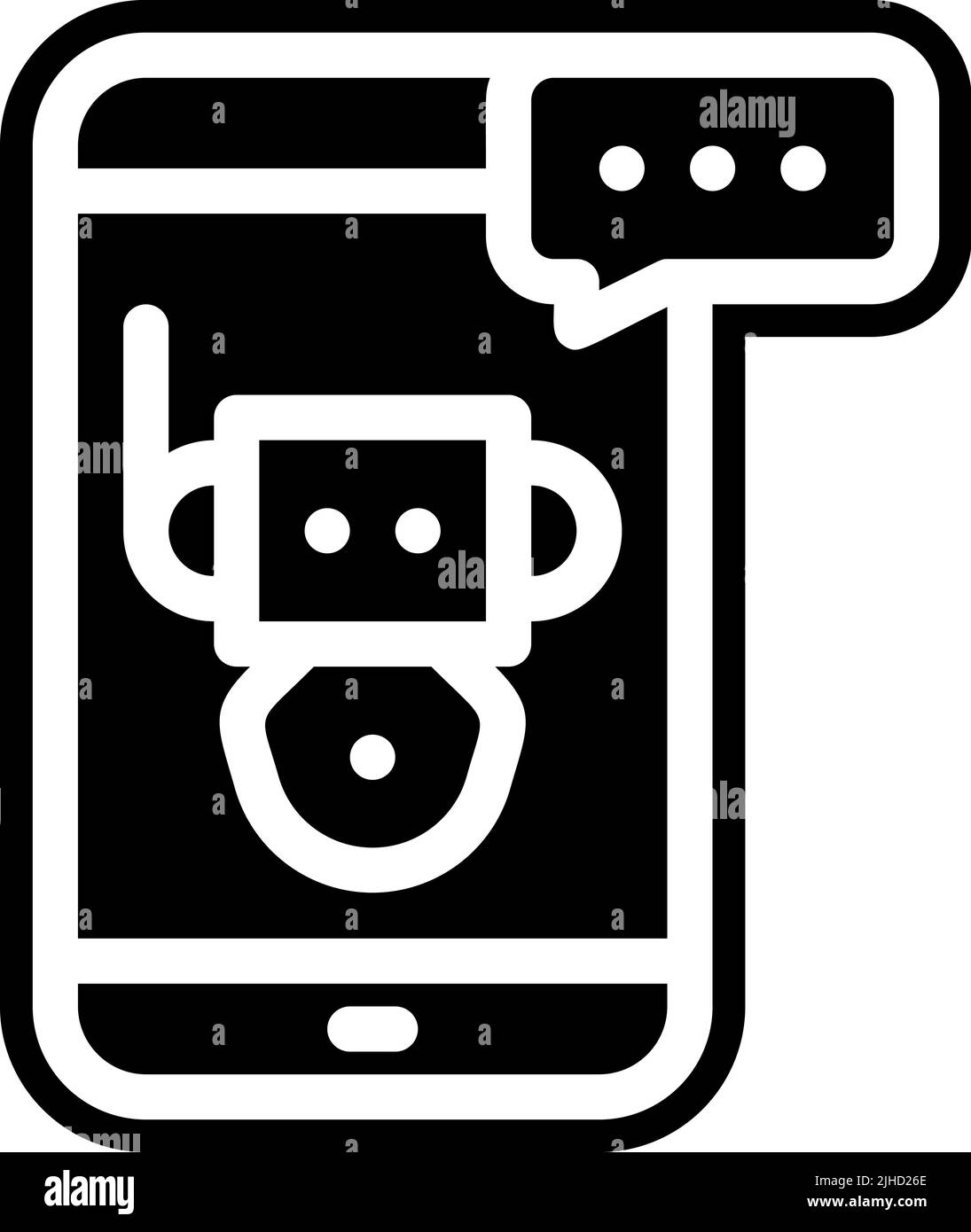 Virtual shopping flat illustration Black and White Stock Photos ...