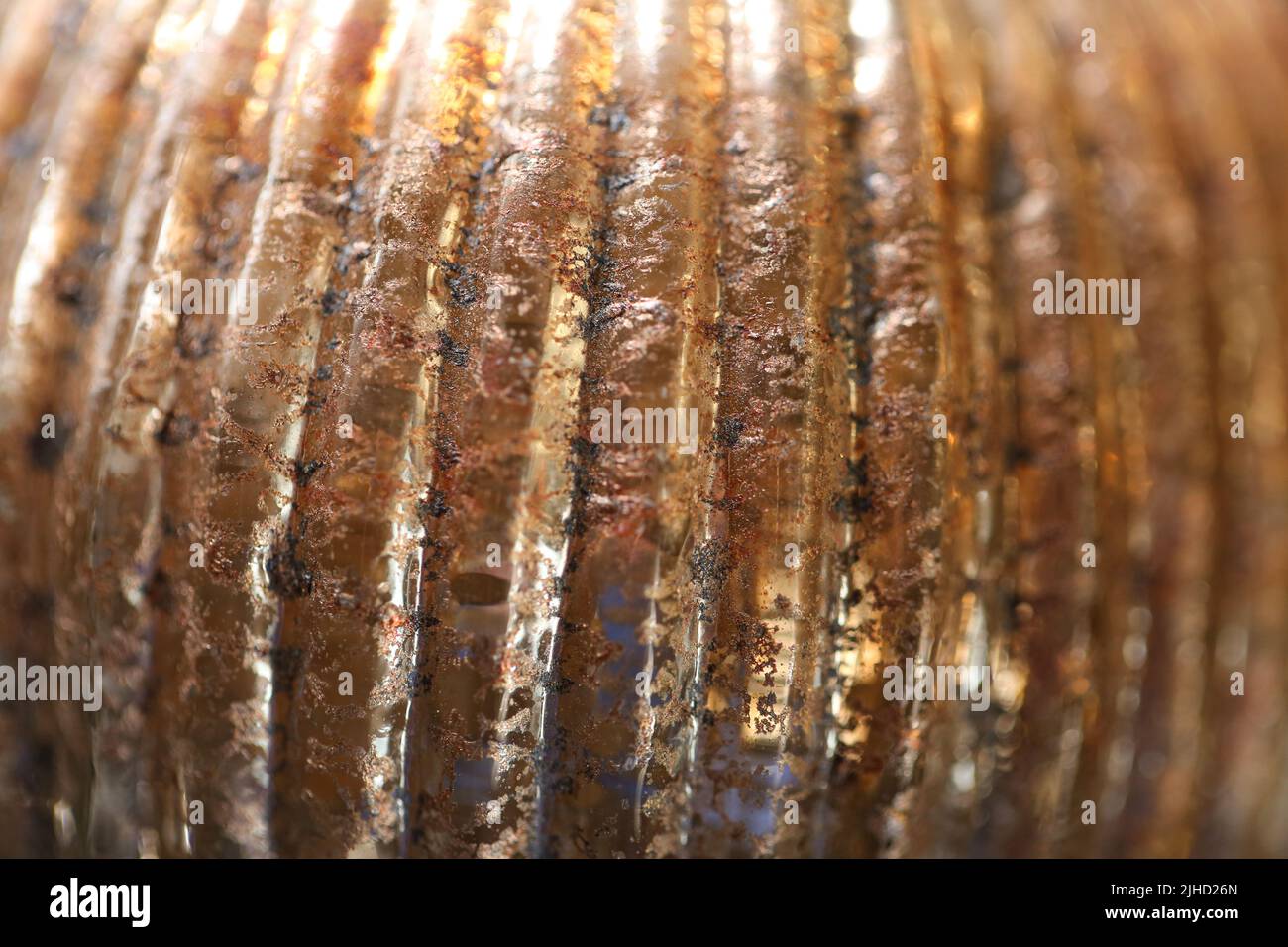 Rusty metallic shiny texture. Ribbed shiny surface.Shabby metal ...