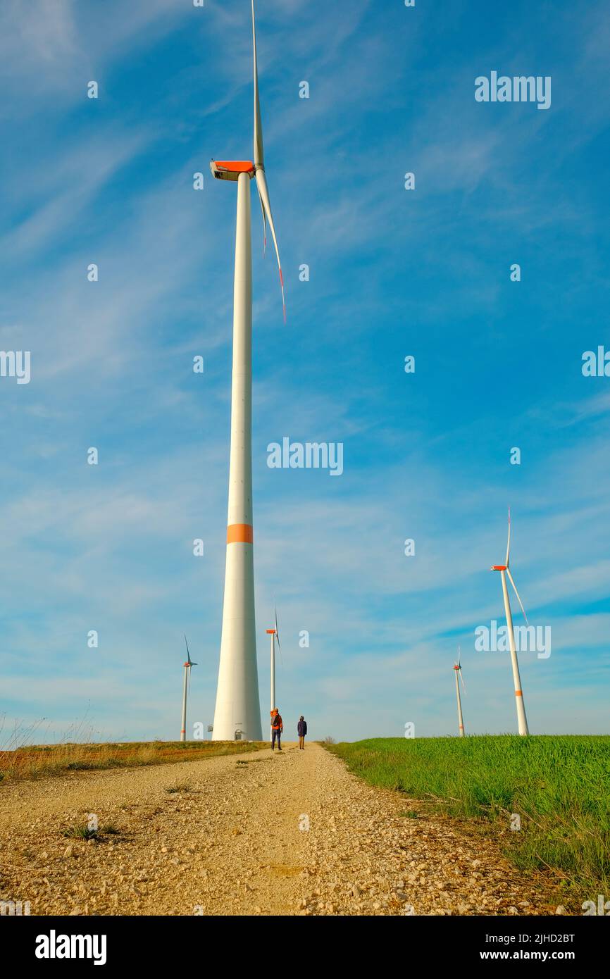 Wind generators.Wind energy.Inspection of wind turbines.Windmills and ...