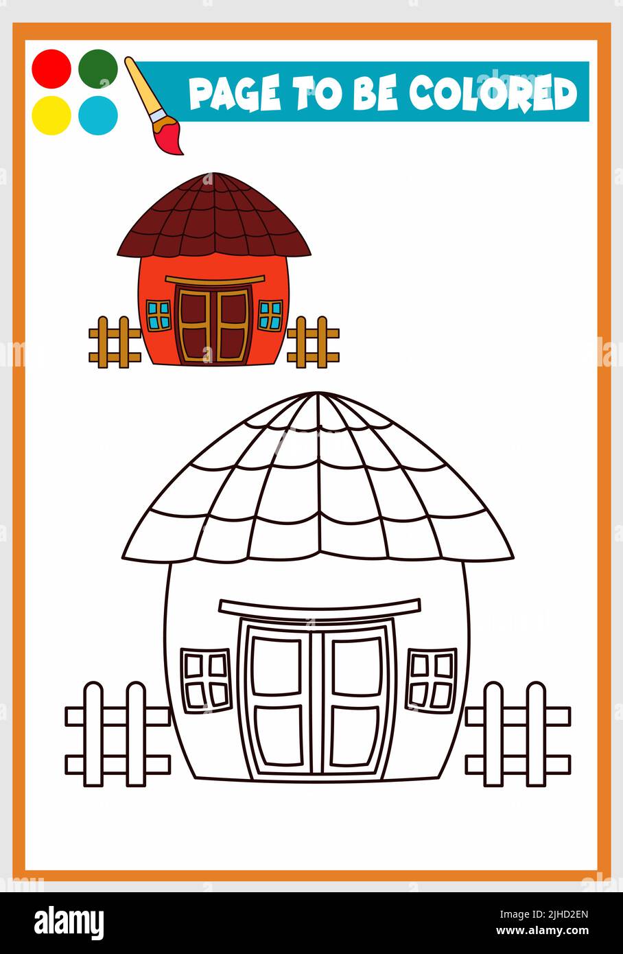 coloring book for kid home Stock Vector Image & Art - Alamy