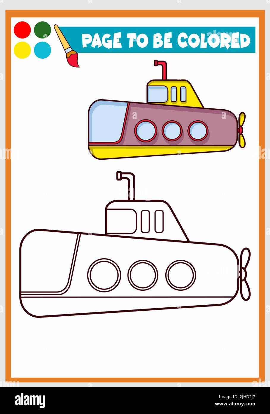 coloring book for kid a boat Stock Vector Image & Art - Alamy