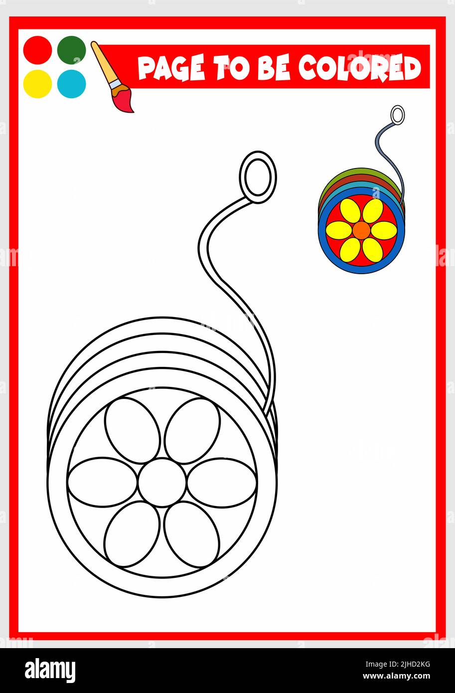 coloring book for kids. yo yo Stock Vector Image & Art - Alamy