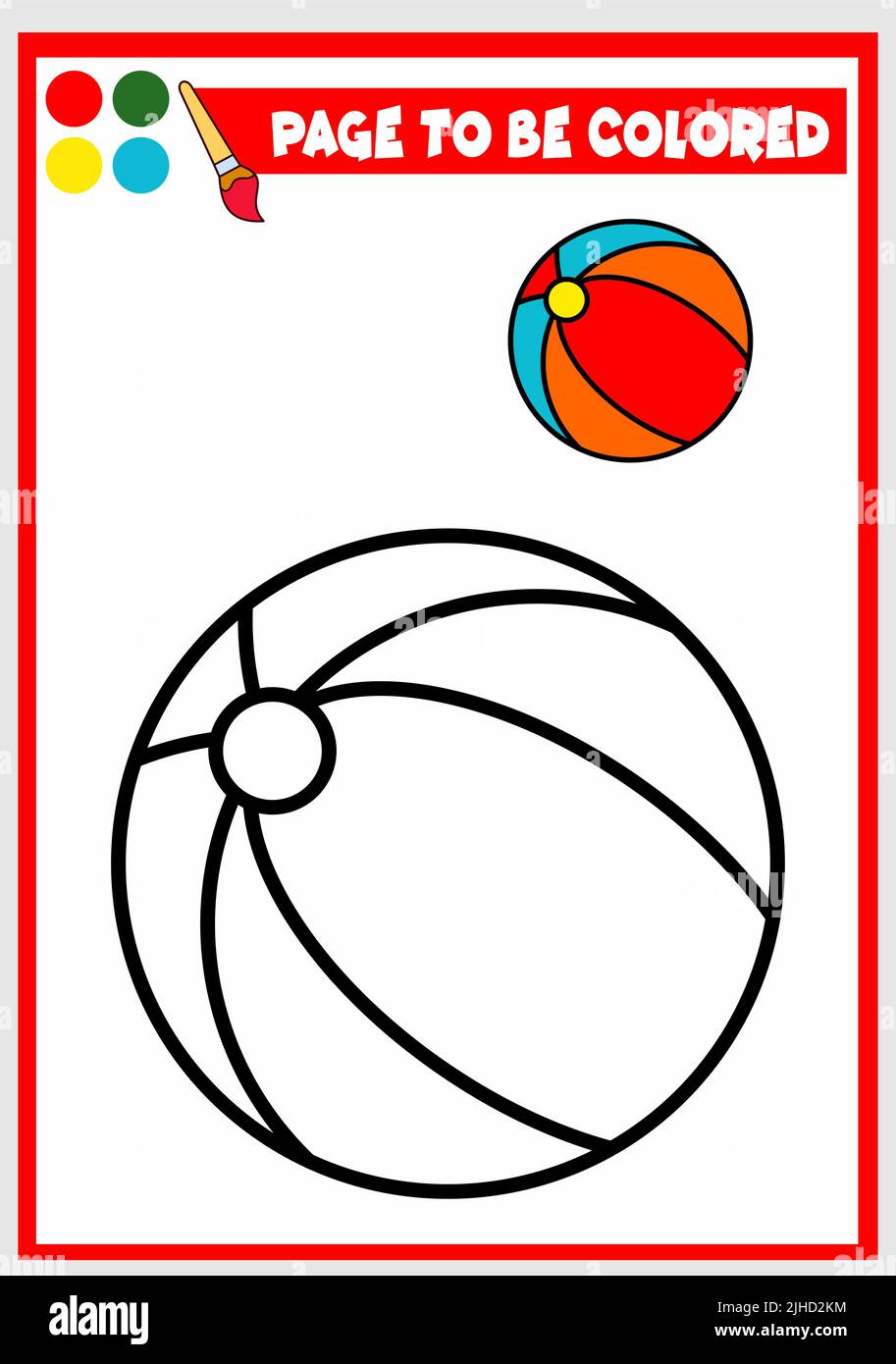 coloring book for kids. ball Stock Vector Image & Art - Alamy