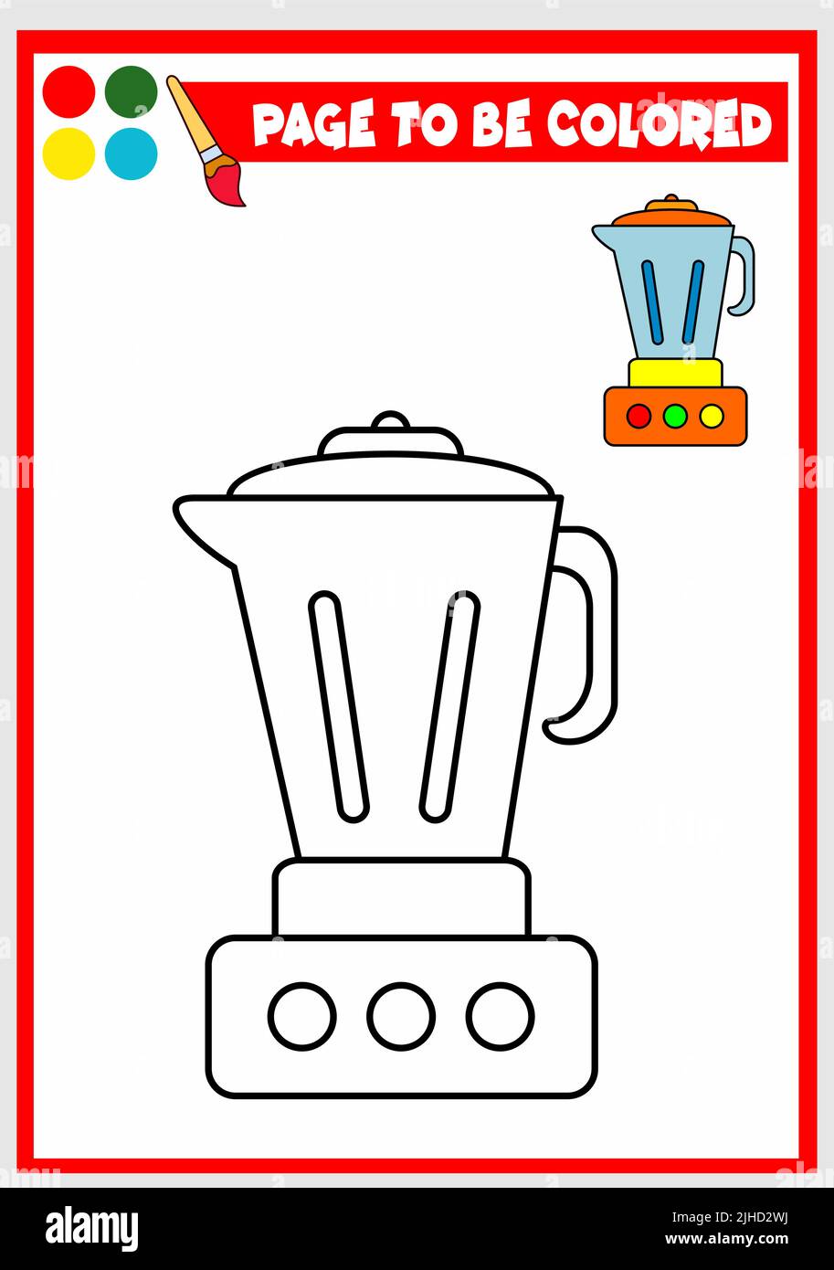 coloring book for kids. vector juicer Stock Vector Image & Art - Alamy