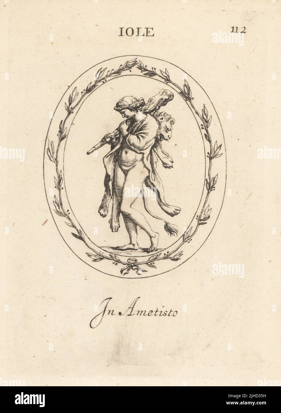 Iole wearing Heracles' Nemean lionskin and holding his club. Iole was ...