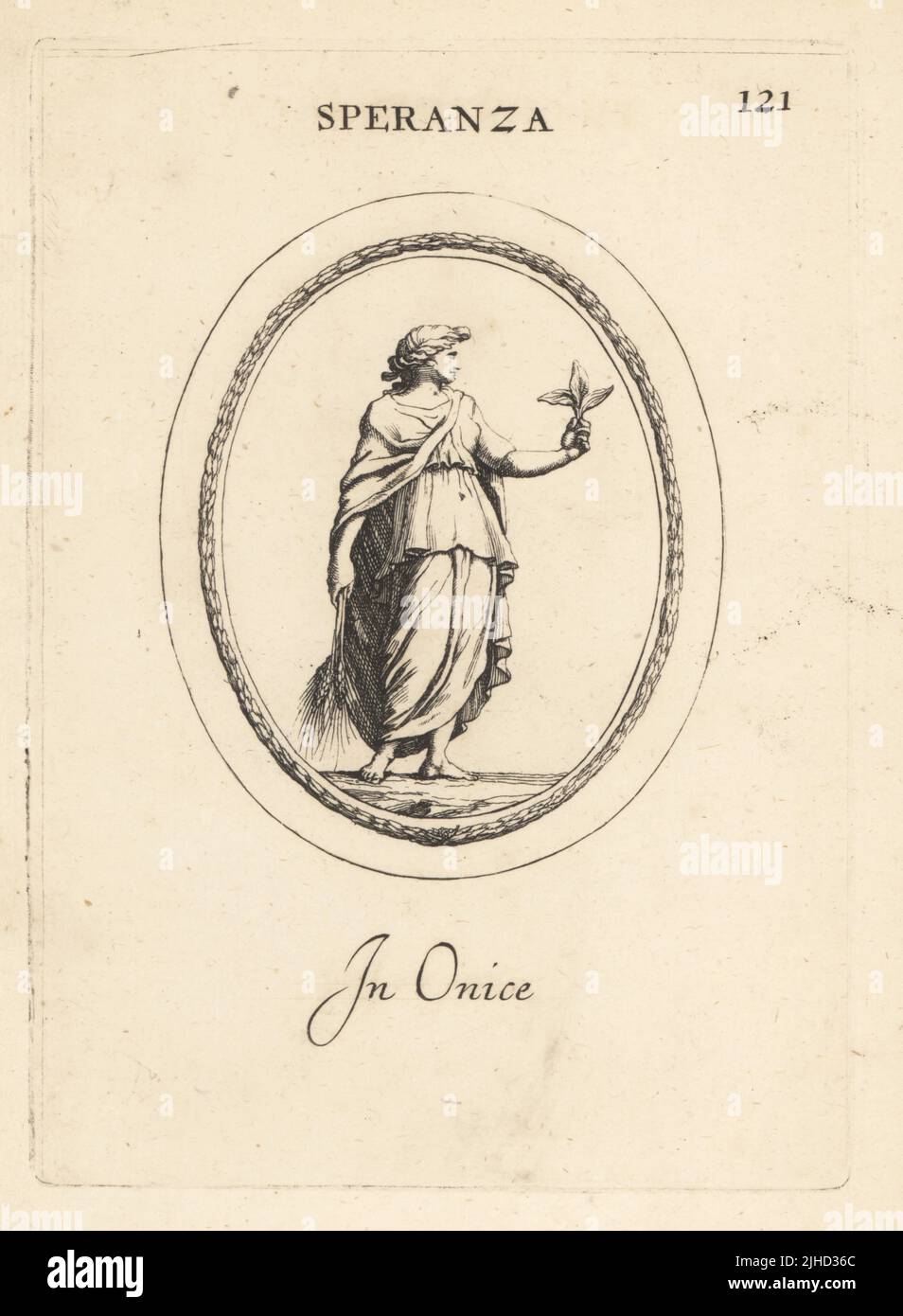 Figure of Spes, Roman goddess of Hope, holding ears of wheat, Spes ...